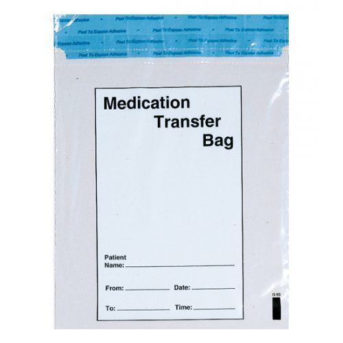 8W x 10H, Medication Transfer Bags | Action Health